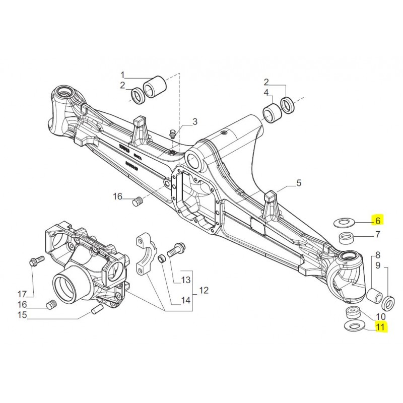 Set 2 saibe distantier pivoti TEREX | Team Utilaje - Comanda Piese ...